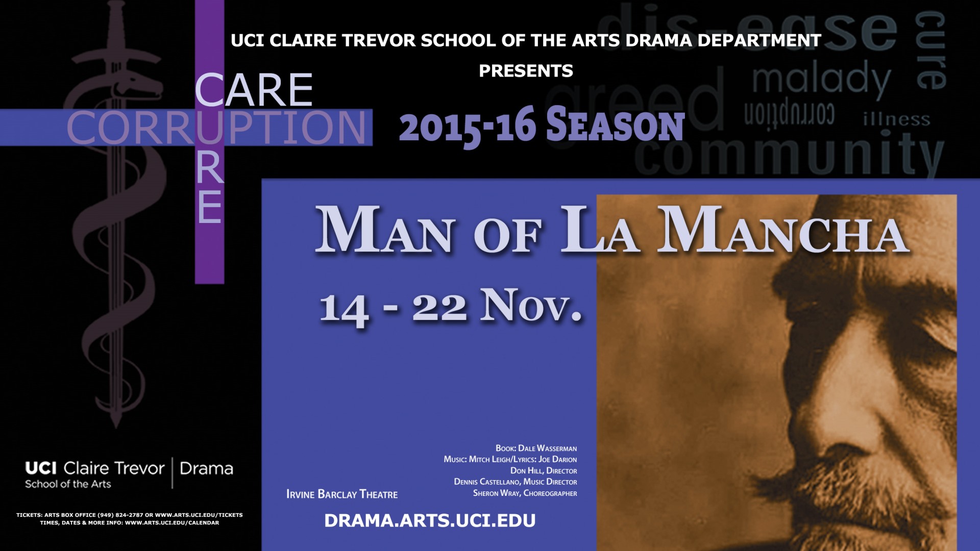 UCI Drama Returns to the Irvine Barclay Theatre with Man of La Mancha ...